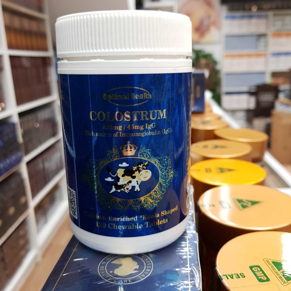 Optimal Health Colostrum Tablets 820mgn 45mg IgG Bone Strength Height ...